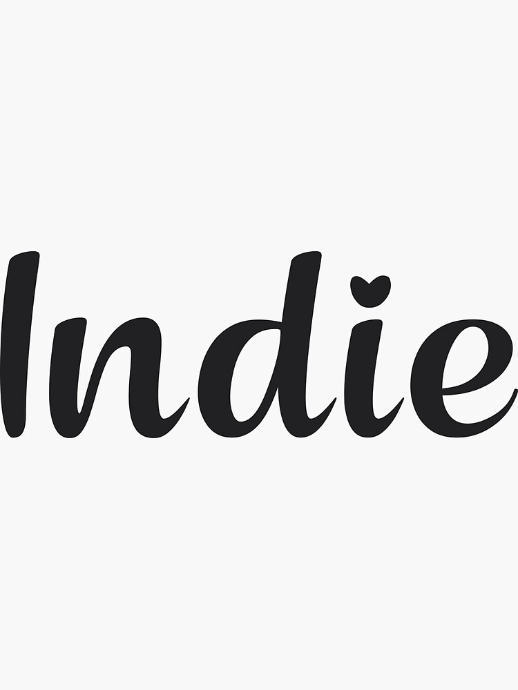 "Indie Name" Sticker for Sale by 99Posters | Redbubble