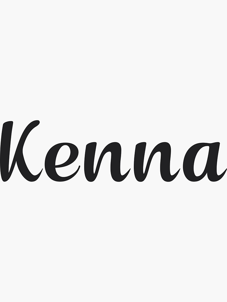 "Kenna Name" Sticker for Sale by 99Posters | Redbubble