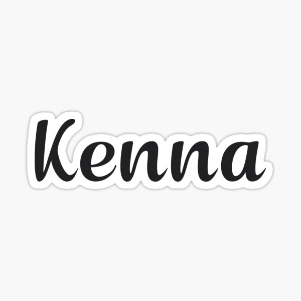 "Kenna Name" Sticker for Sale by 99Posters | Redbubble