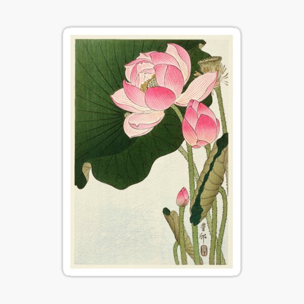 "Blooming Japanese Flowers" Sticker for Sale by kuuuki | Redbubble