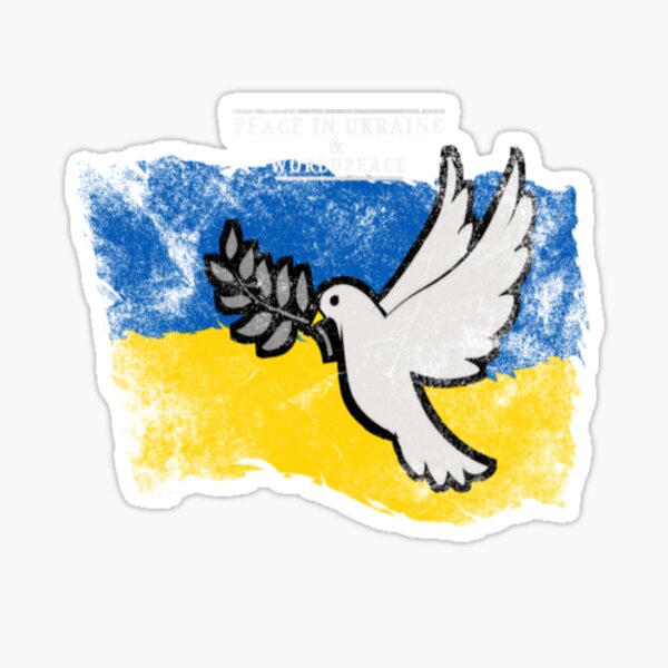"Ukraine Peace Flag" Sticker for Sale by Linhnguyendn97 | Redbubble