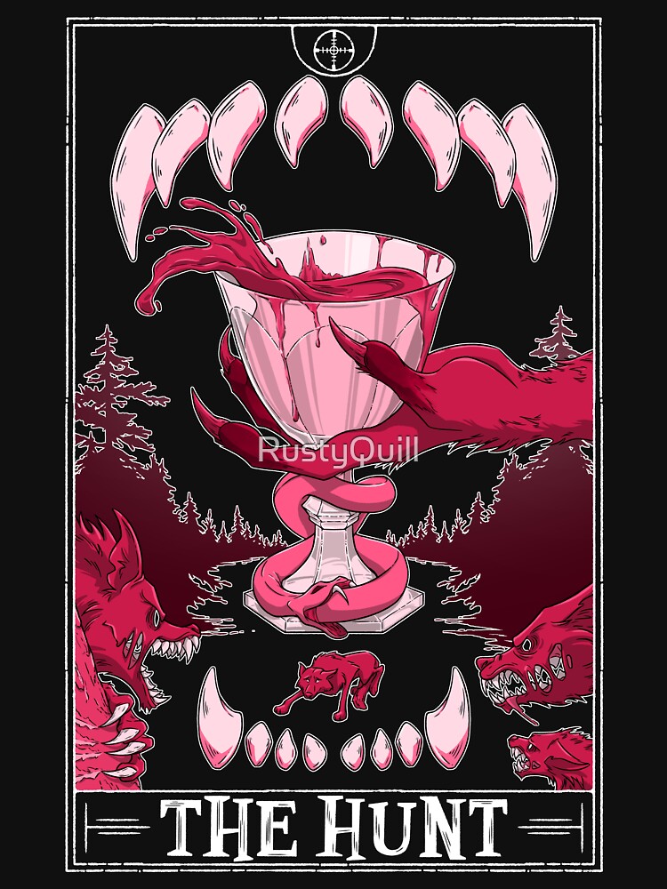 "The Hunt "Tarotesque" - (Dark)" T-shirt for Sale by RustyQuill ...