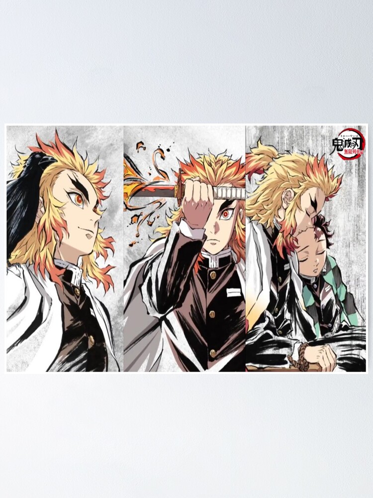 "Remembrance to Rengoku Kyojuro // Demon Slayer" Poster for Sale by my ...