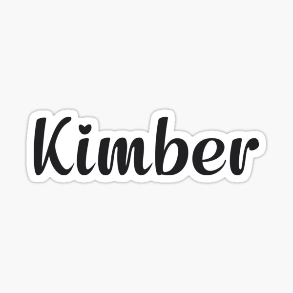 "Kimber Name" Sticker for Sale by 99Posters | Redbubble