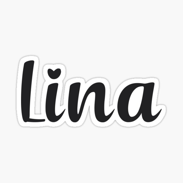"Lina Name" Sticker for Sale by 99Posters | Redbubble