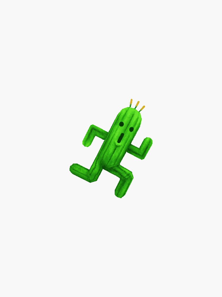 "Final Fantasy Cactus - Small" Sticker for Sale by Katbot | Redbubble