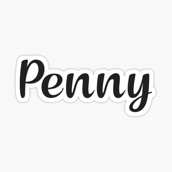 "Penny Name" Sticker for Sale by 99Posters | Redbubble