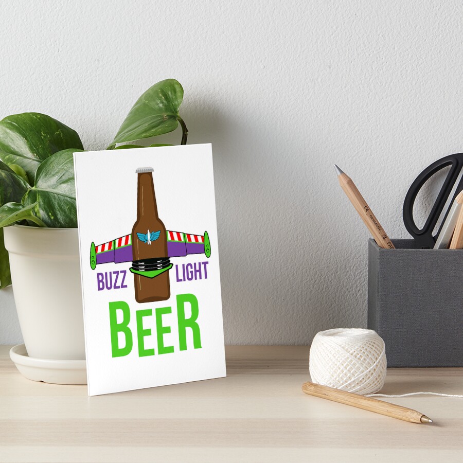 "BUZZ LIGHT BEER" Art Board Print for Sale by Aleksander37 | Redbubble