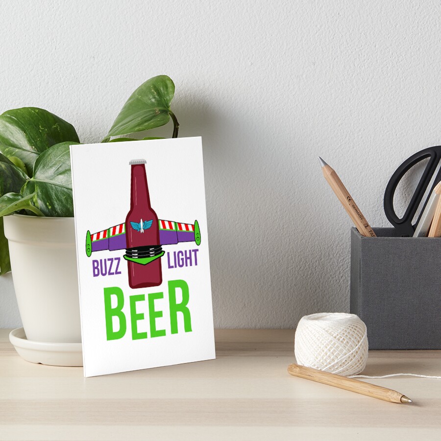 "BUZZ LIGHT BEER" Art Board Print for Sale by Aleksander37 | Redbubble