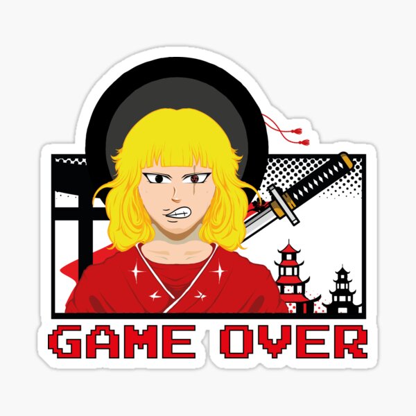 Pegatina «GAME OVER I Regalo de anime para niñas adolescentes Mujeres ...