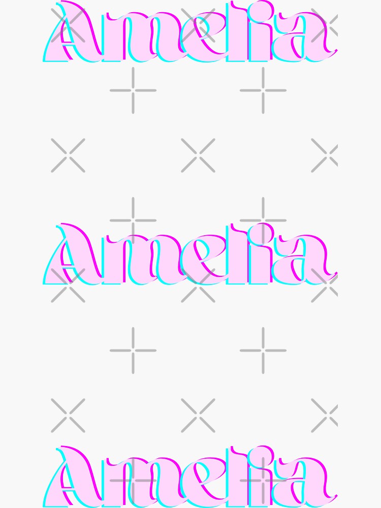 "Amelia (name)" Sticker for Sale by worlds-words | Redbubble