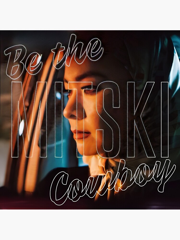 "Mitski Be The Cowboy Album poster" Sticker for Sale by dianapadila | Redbubble