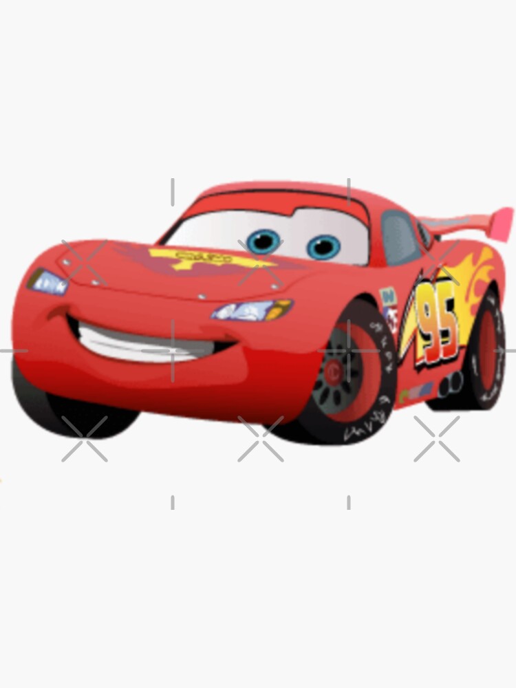"Smile Lightning Mcqueen " Sticker for Sale by ALAnimes | Redbubble