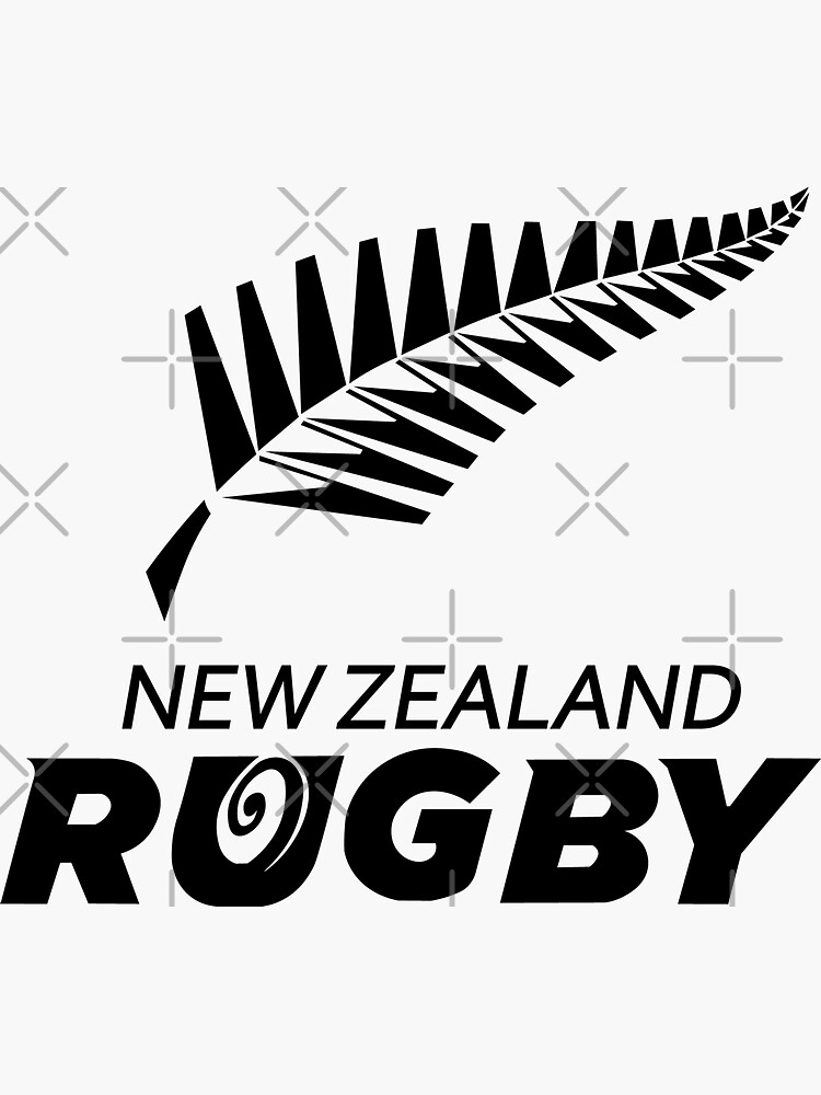 "NEWZEALAND RUGBY-ALL BLACKS" Sticker for Sale by Cotton4u | Redbubble