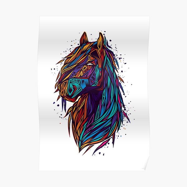 "Stallion " Poster for Sale by Urimagery | Redbubble