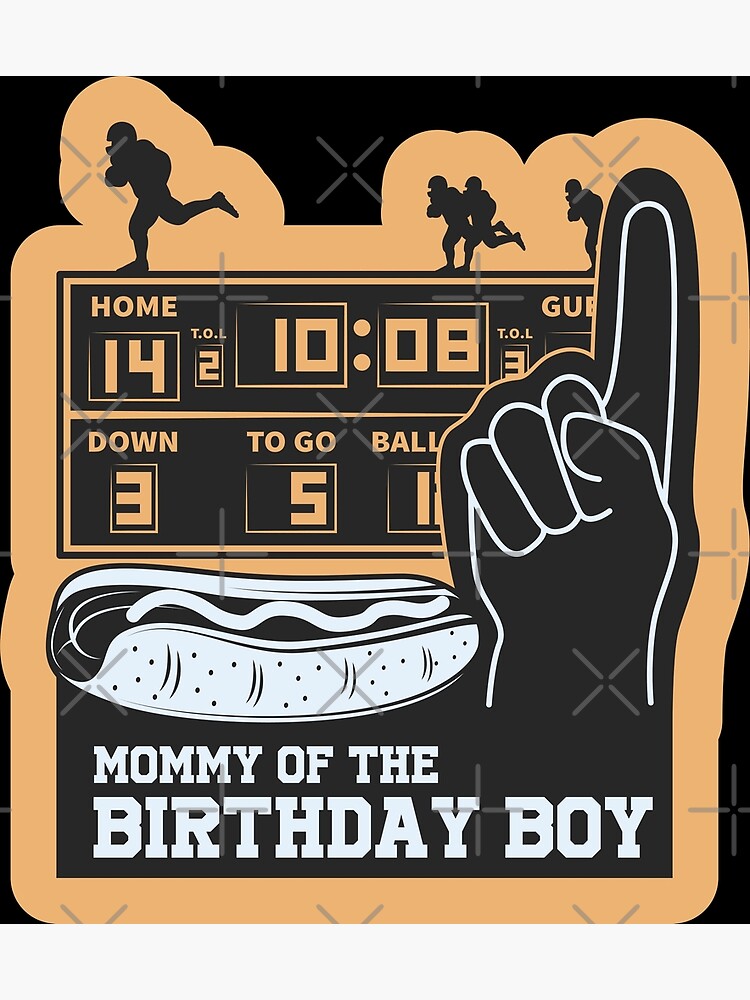 Póster «Mamá Del Cumpleañero Fútbol Americano | Idea de regalo para ...