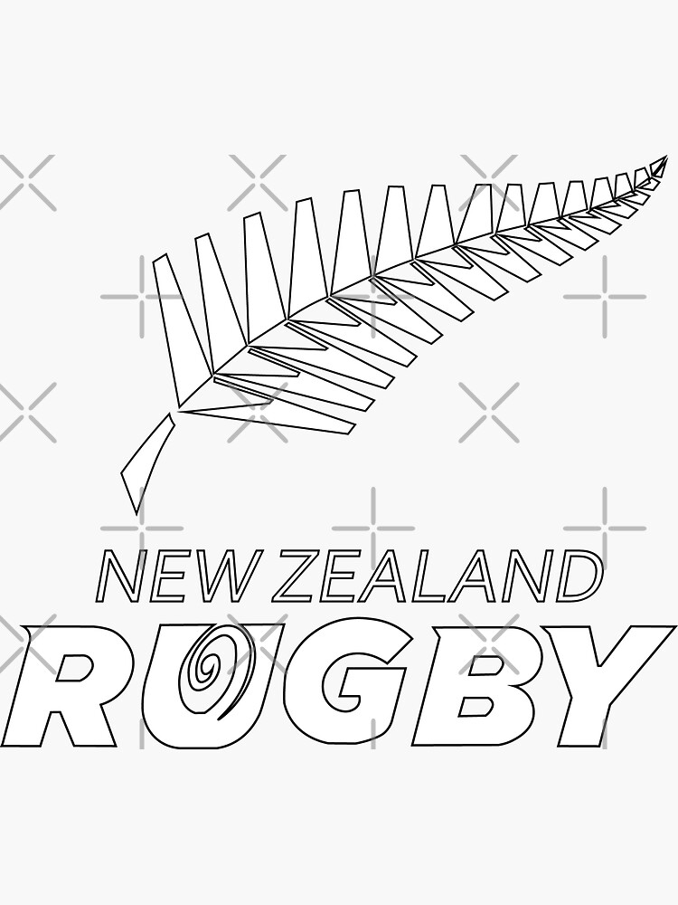 "ALL BLACKS-NEWZEALAND RUGBY-LOGO" Sticker for Sale by Cotton4u | Redbubble