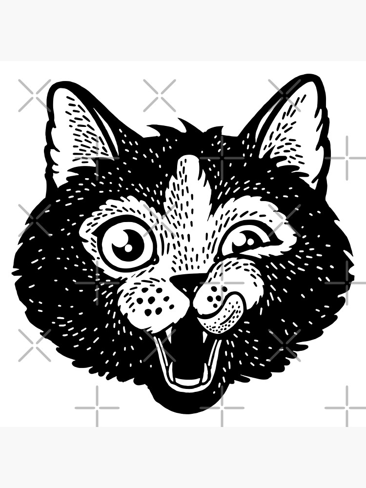 "Cheeky cat" Poster for Sale by alexwro | Redbubble