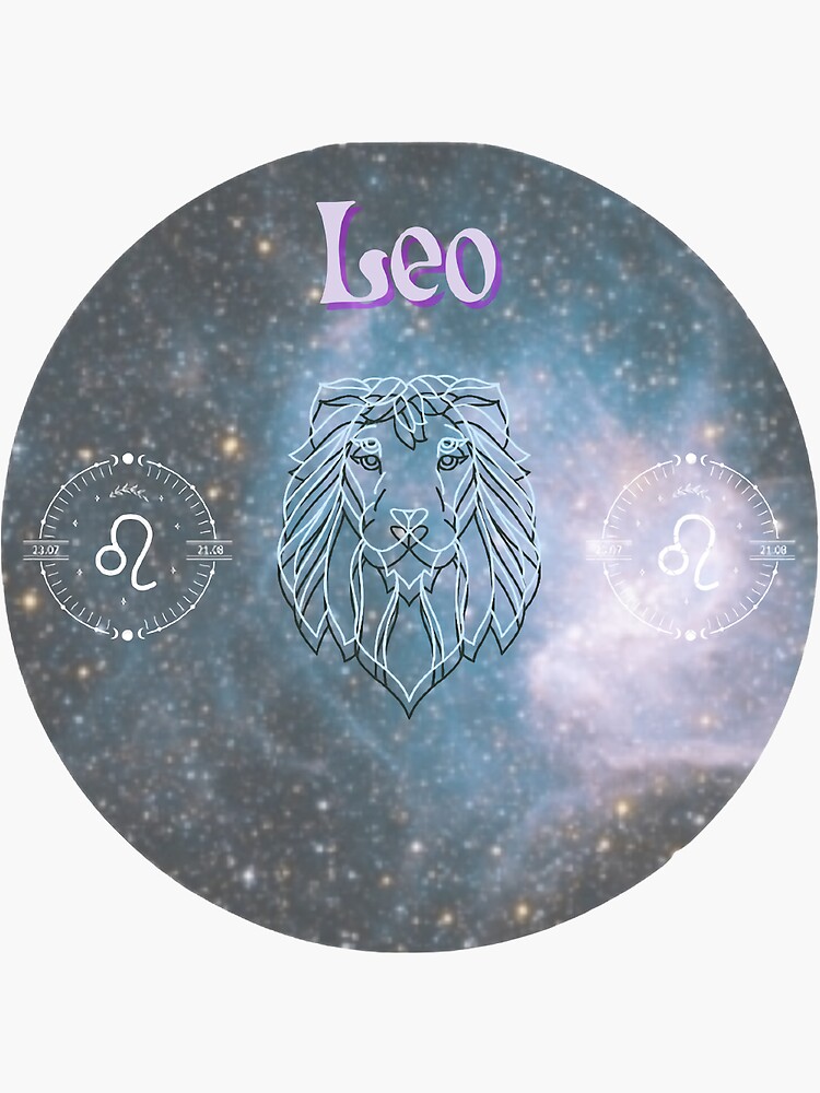 "Leo Zodiac/ Star Sign" Sticker for Sale by SkortStickers | Redbubble