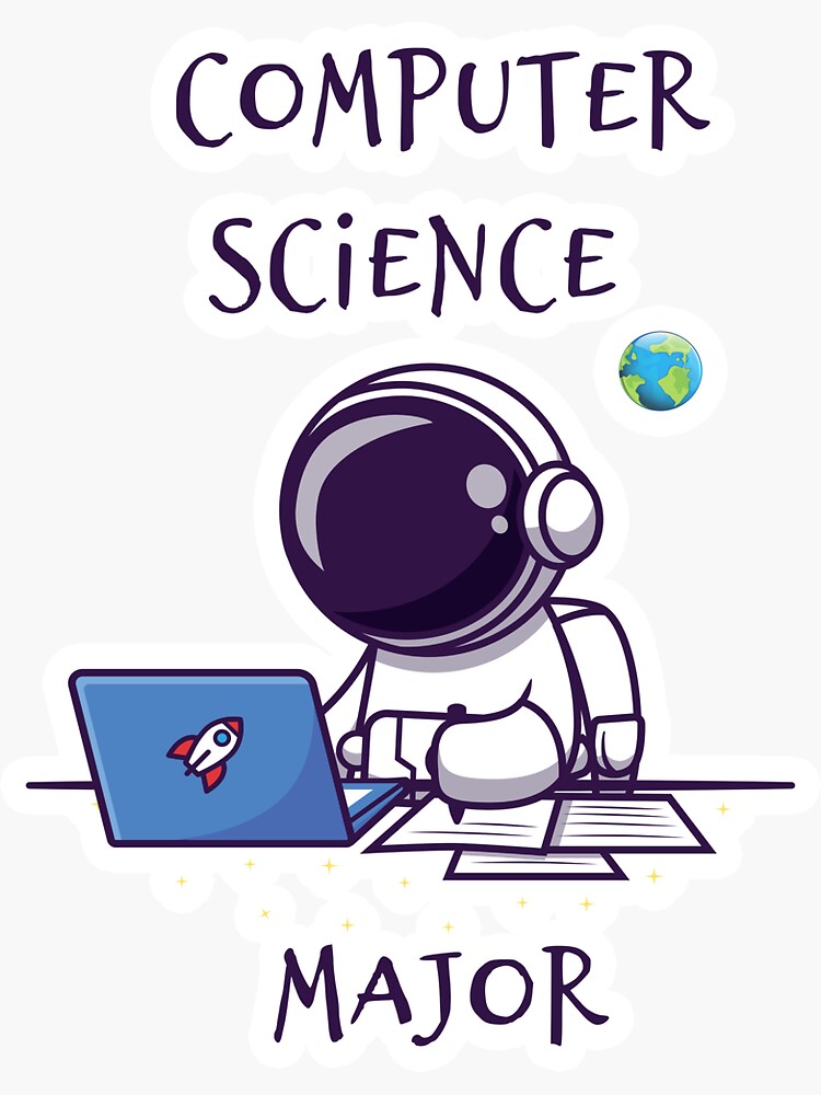 "Computer Science Major as Astronaut" Sticker for Sale by Lurro-store ...