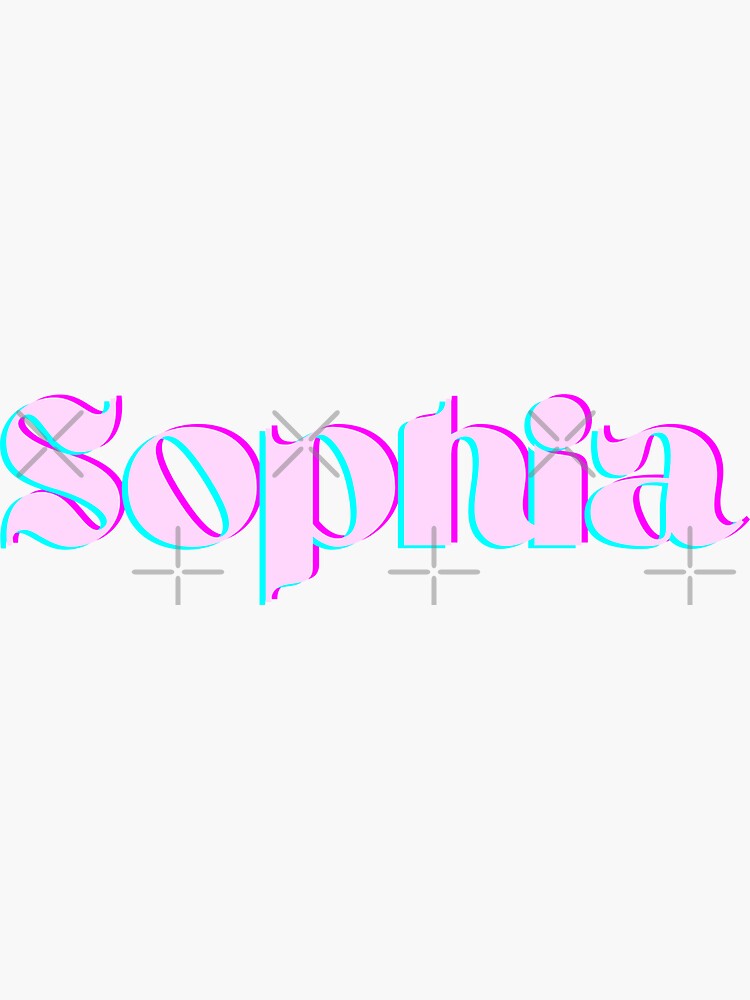 "Sofia (name)" Sticker for Sale by worlds-words | Redbubble