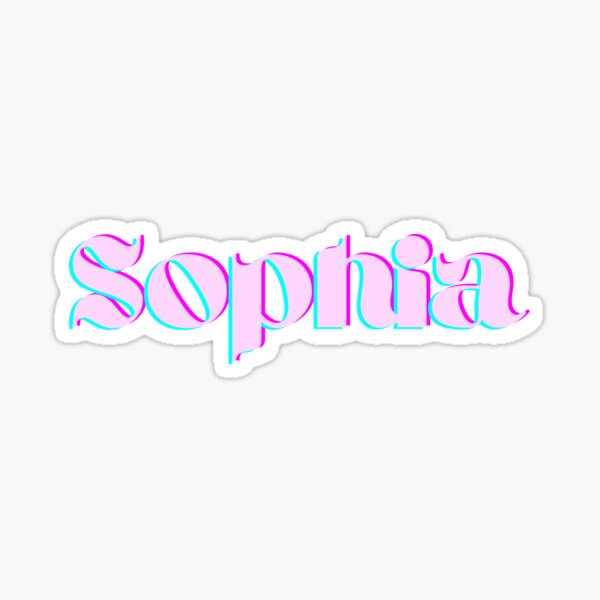 "Sofia (name)" Sticker for Sale by worlds-words | Redbubble