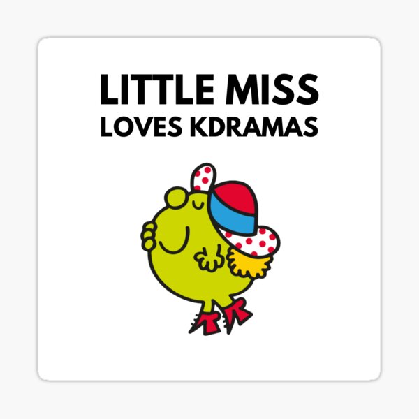 "Little Miss Loves KDramas" Sticker for Sale by SkortStickers | Redbubble