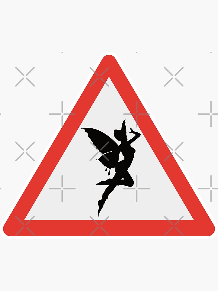 "Fairy Fay Fairies Road Sign Mythical" Sticker for Sale by GEEK-FACTORY ...