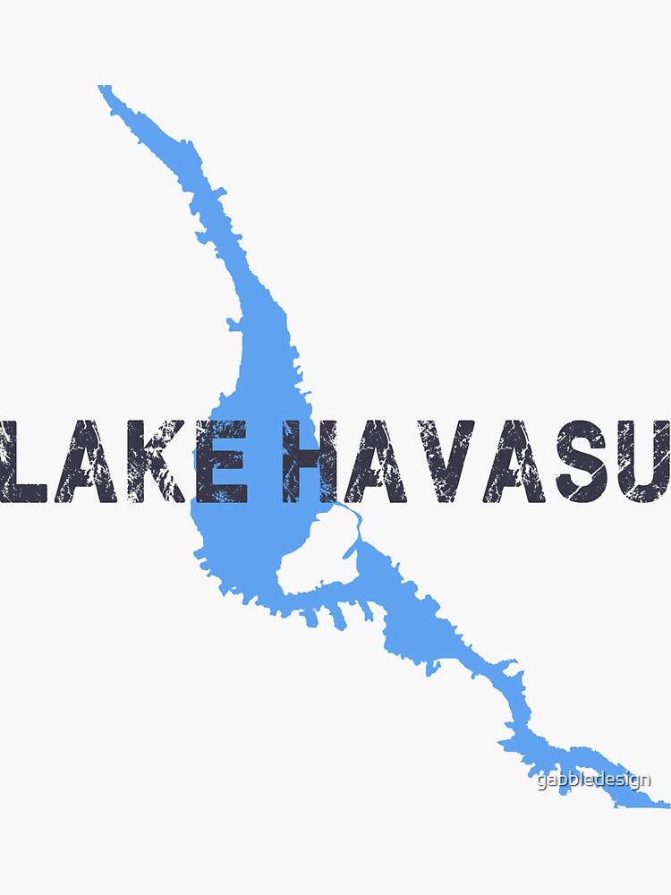 "Lake Havasu" Sticker for Sale by gabbledesign | Redbubble