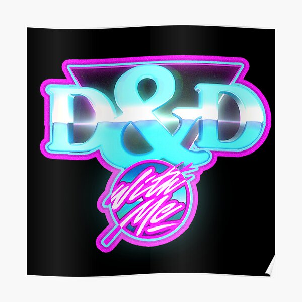 "D&D With Me Logo (Colour)" Poster for Sale by dndwme | Redbubble
