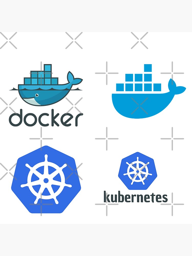 "docker & kubernetes set " Poster for Sale by YAZANBK | Redbubble
