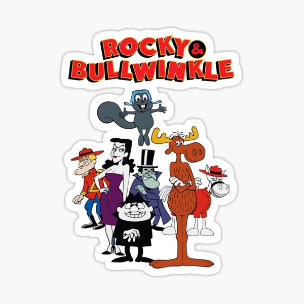 "Fractured Fairytales Rocky & Bullwinkle" Sticker for Sale by chrisskle ...