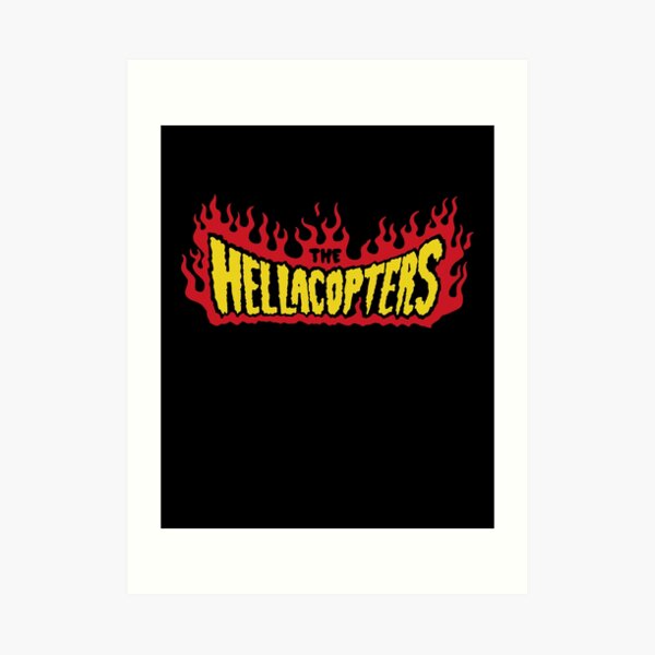 "HELLACOPTERS - T-SHIRT, FLAMES LOGO" Art Print for Sale by buerfl | Redbubble