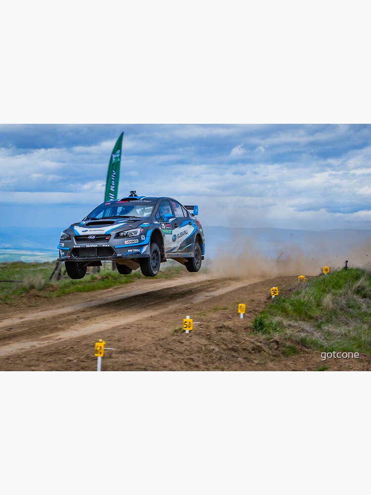"Subaru Rally Team Flying High in Oregon" Sticker for Sale by gotcone ...