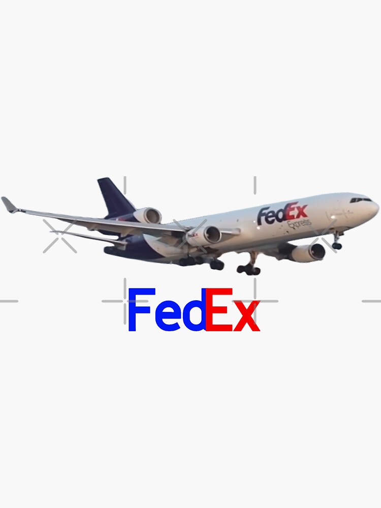 "FedEX Mcdonnell Douglas MD-11 Airplane" Sticker for Sale by ...