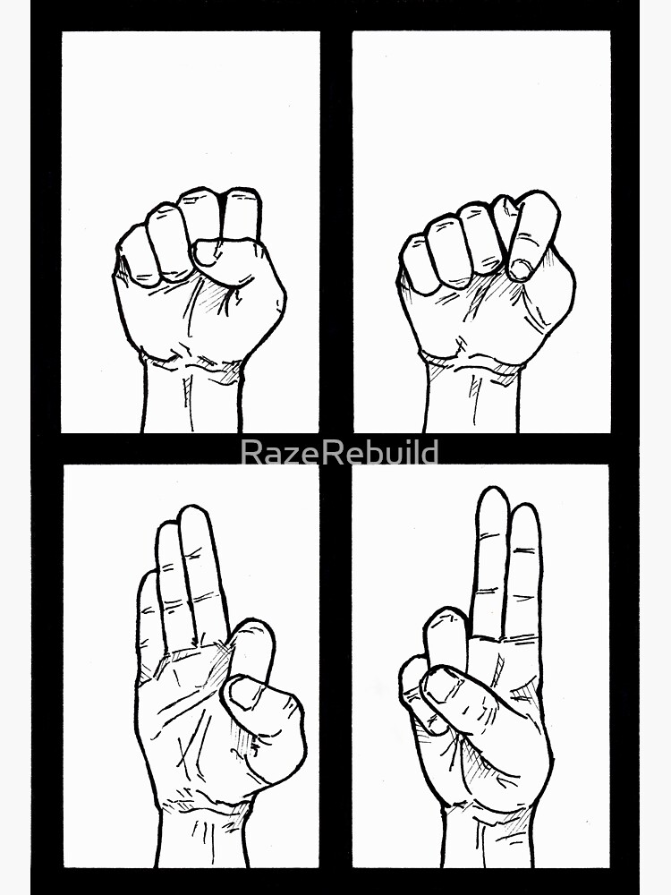 "American Sign Language "STFU"" Sticker for Sale by RazeRebuild | Redbubble