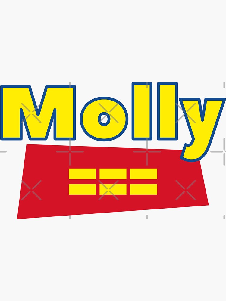 "Molly name " Sticker for Sale by CalliopeCr | Redbubble