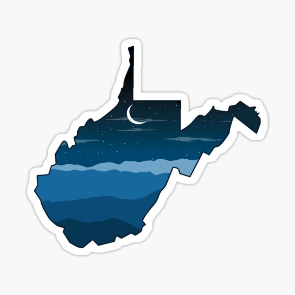 "WV Nights" Sticker for Sale by gabbledesign | Redbubble