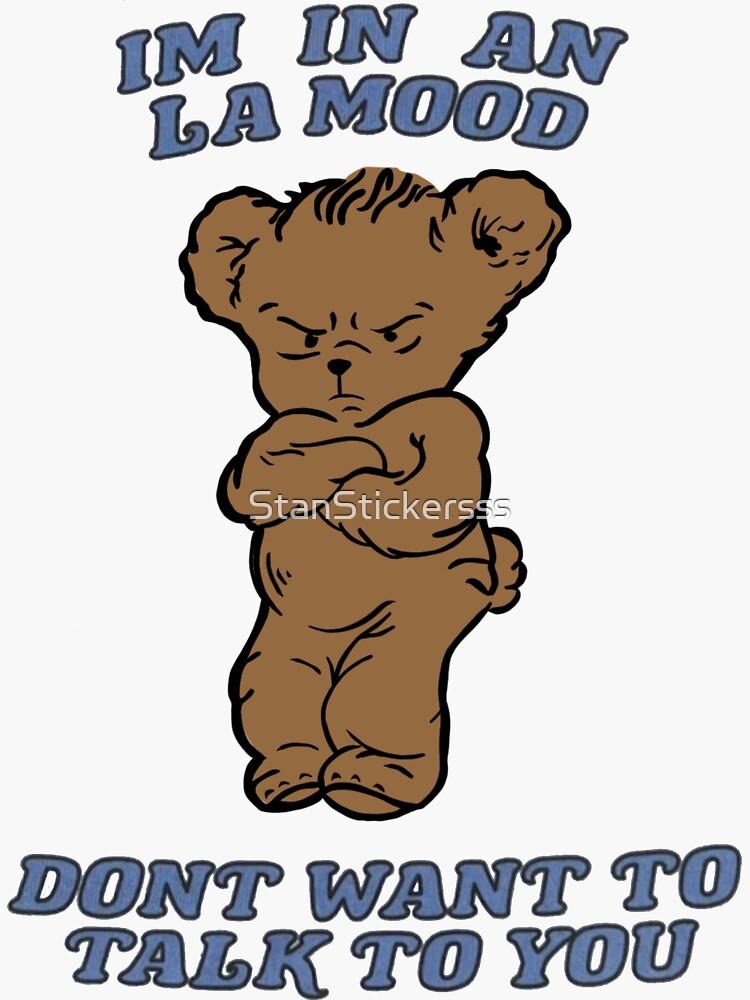 "LA Mood" Sticker for Sale by StanStickersss | Redbubble