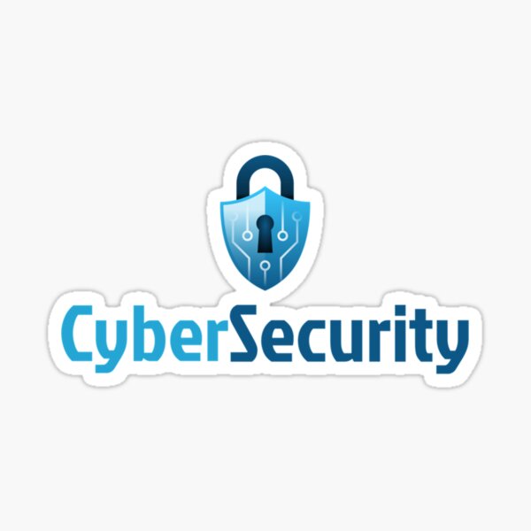 "Cyber Security Lock Blue " Sticker for Sale by Techiegoodiess | Redbubble