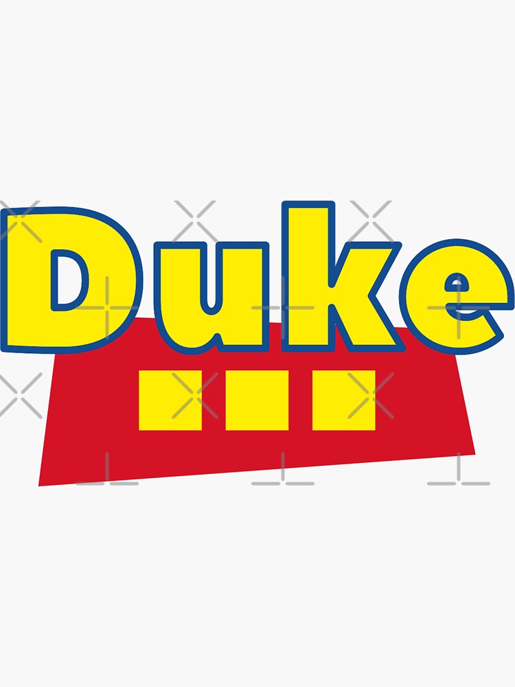 "DUKE NAME" Sticker for Sale by CalliopeCr | Redbubble