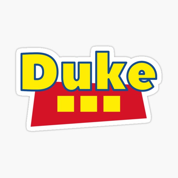 "DUKE NAME" Sticker for Sale by CalliopeCr | Redbubble