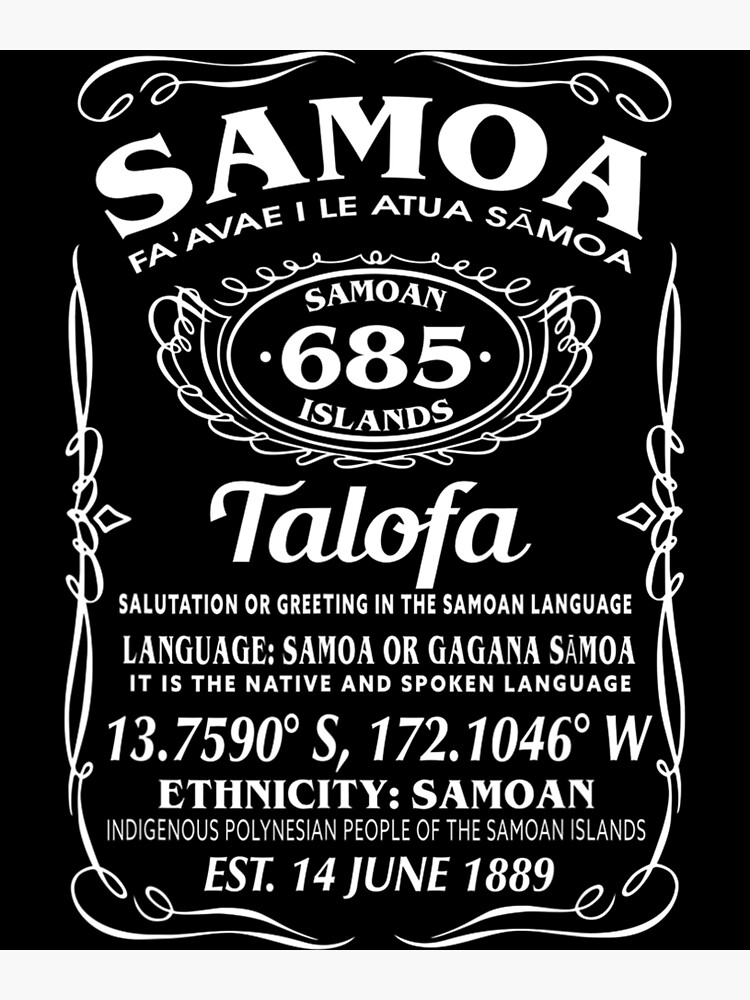 "Fan Facts Samoan" Poster for Sale by ageddaughter679 | Redbubble