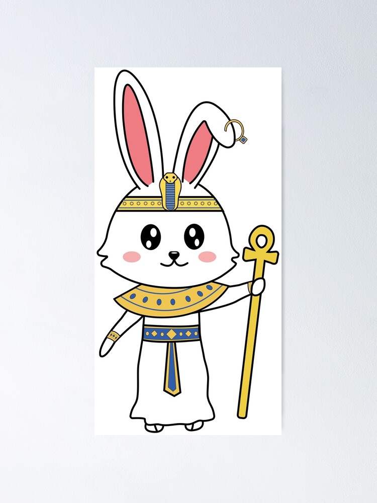 "Ancient Egyptian Rabbit | Ancient Egypt" Poster for Sale by Pisutachio ...