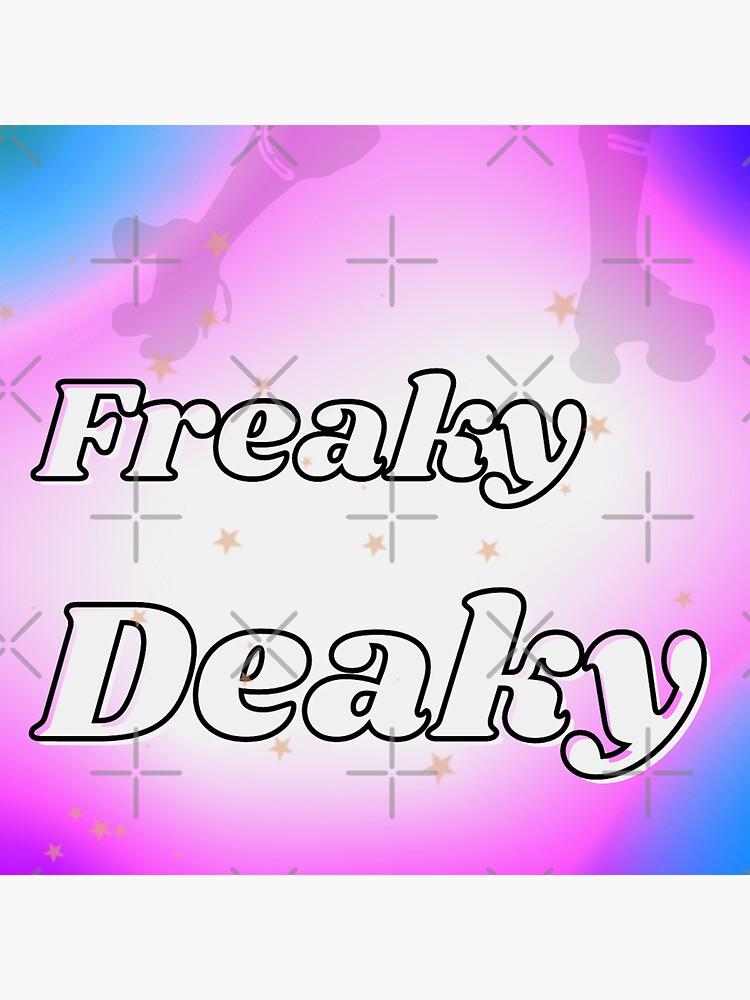 "Freaky Deaky" Sticker for Sale by DiscoCheetah | Redbubble