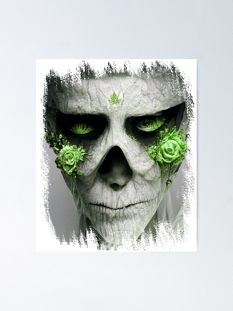 "SCARY SKELETON FACE" Poster for Sale by Wa-Methu | Redbubble