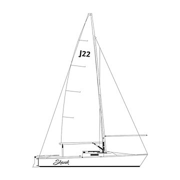 "J22 Skank Line Drawing" Sticker for Sale by G-B-C-A | Redbubble