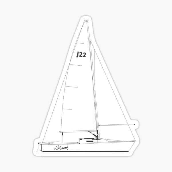 "J22 Skank Line Drawing" Sticker for Sale by G-B-C-A | Redbubble