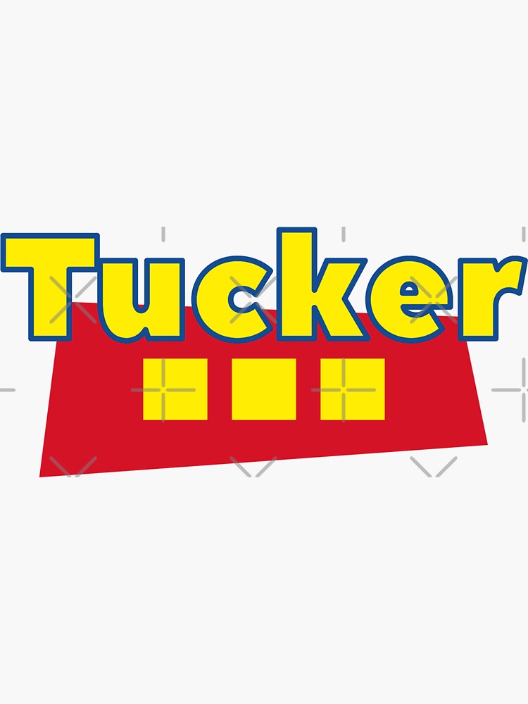 "TUCKER NAME" Sticker for Sale by CalliopeCr | Redbubble