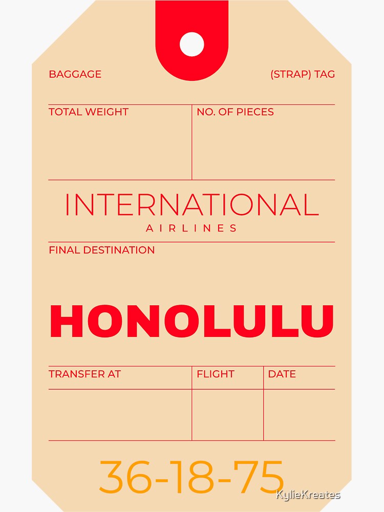 "Plane ticket" Sticker for Sale by KylieKreates | Redbubble